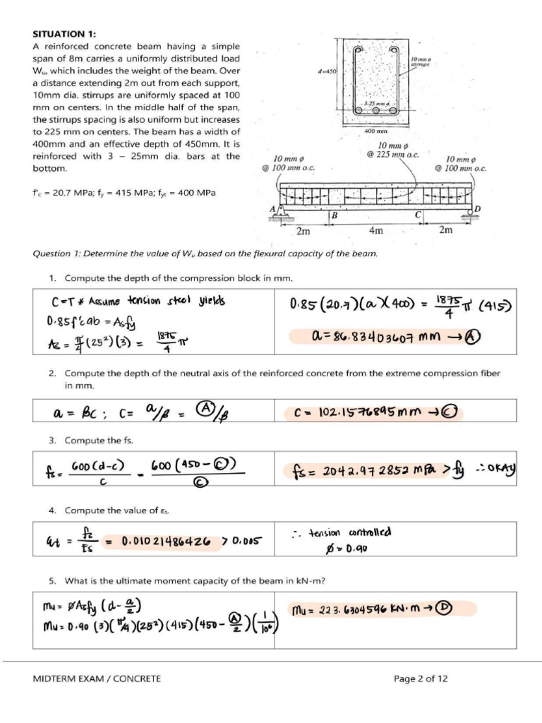 Midterm Exam Answer Key | PDF