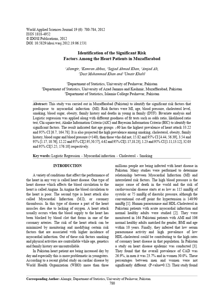 Identification of The Significant Risk F | PDF