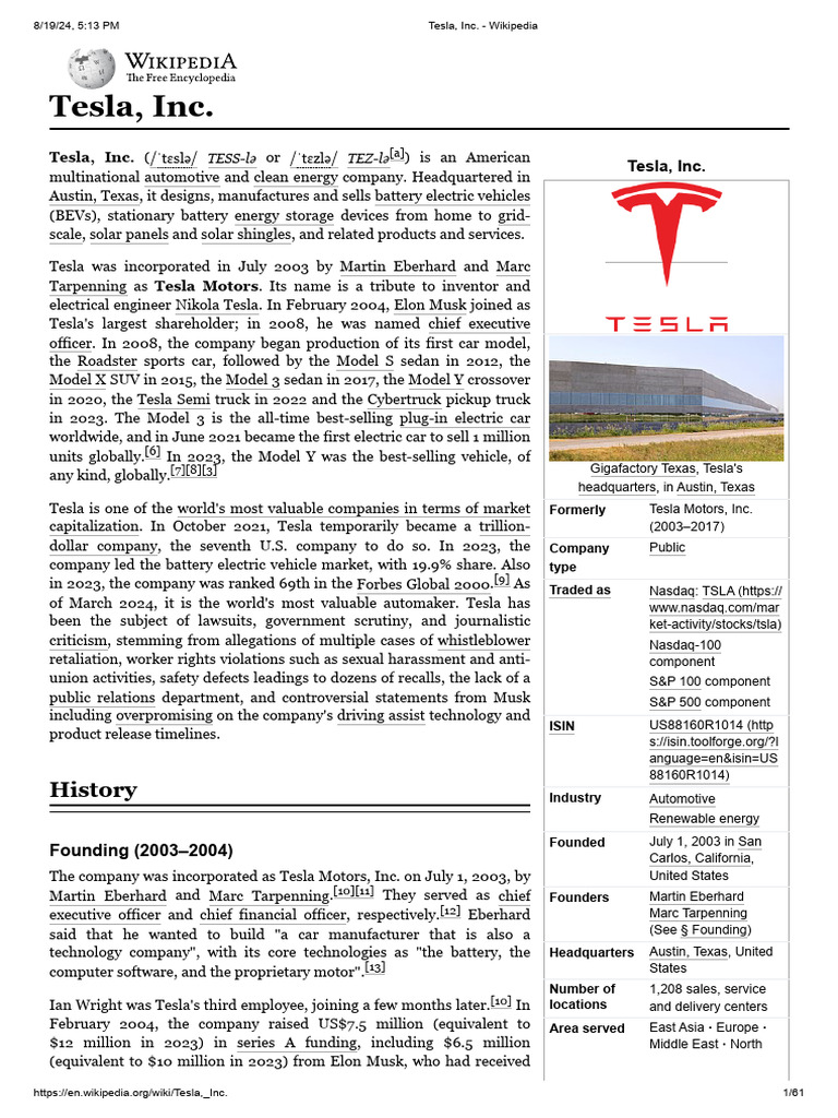 Tesla | PDF