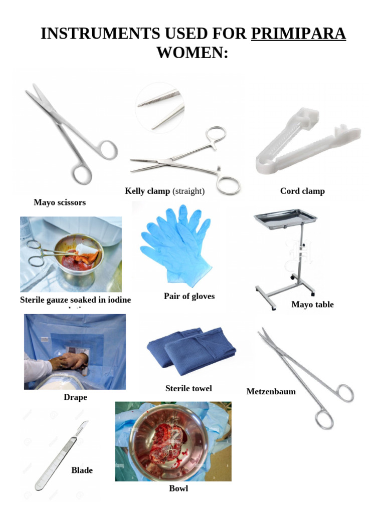 Instruments Used For Primipara Women | PDF