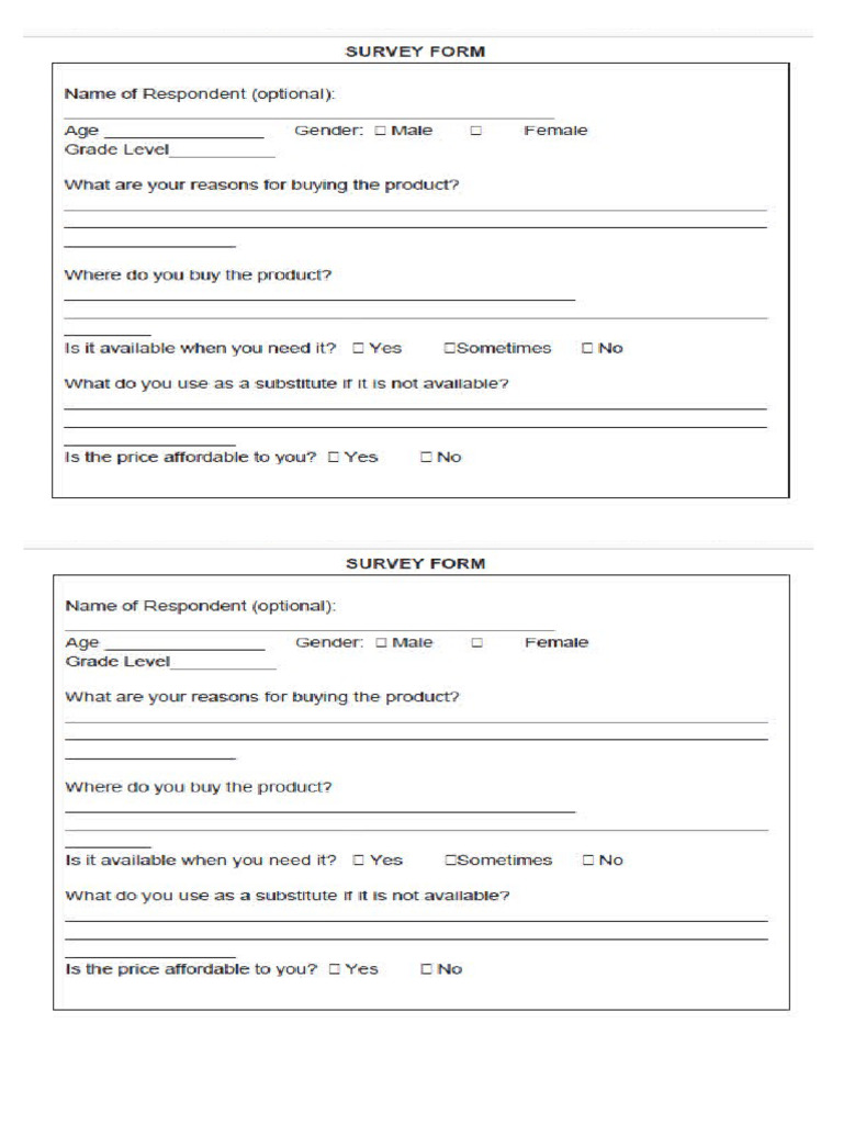 Sample Survey | PDF