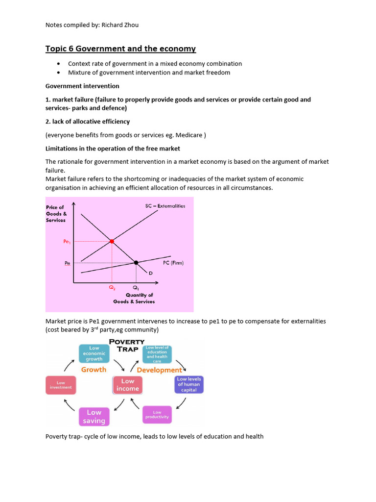 2020 P ECO Topic 6 Government and The Economy | PDF