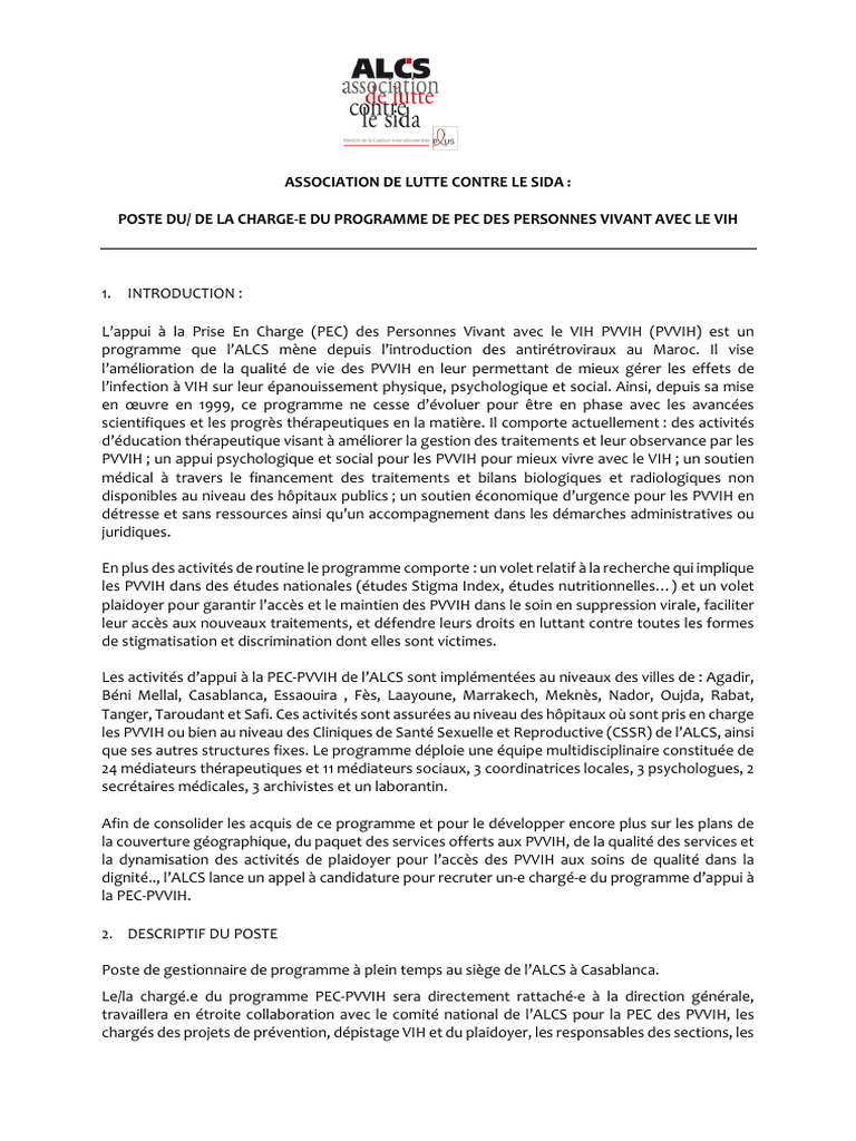 TRD CP PEC-PVVIH Déc2022-1 | PDF