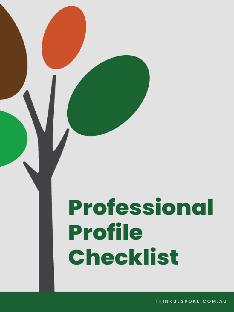 Think Bespokes Professional Profile Checklist | PDF