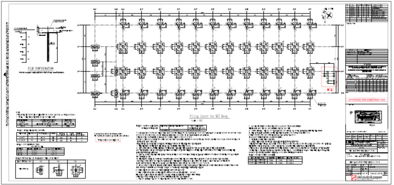 203-10-1201 - 2 - Piling Layout For MCC Room - AFC | PDF