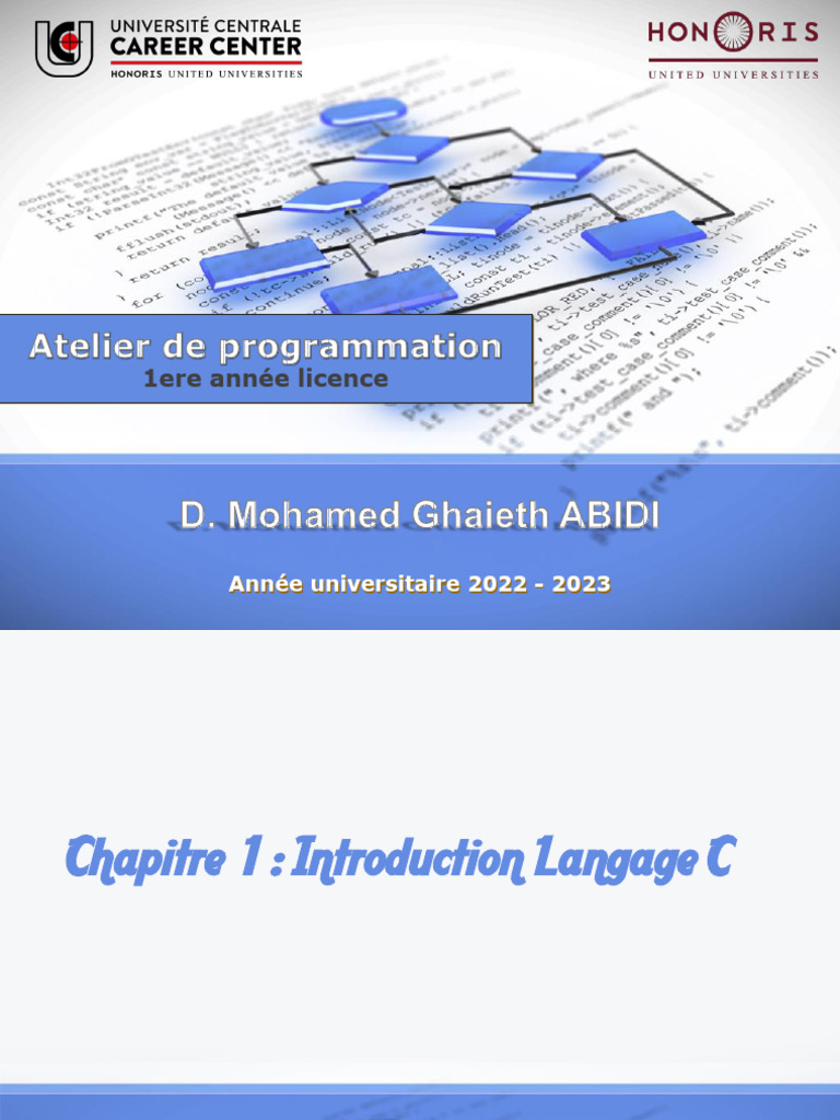 Chapitre 1 Introduction Langage C | PDF Chapitre 1 Introduction Langage C | PDF