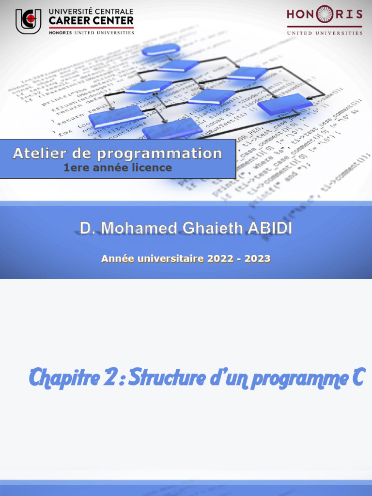Chapitre 2 Structure D'un Programme C | PDF