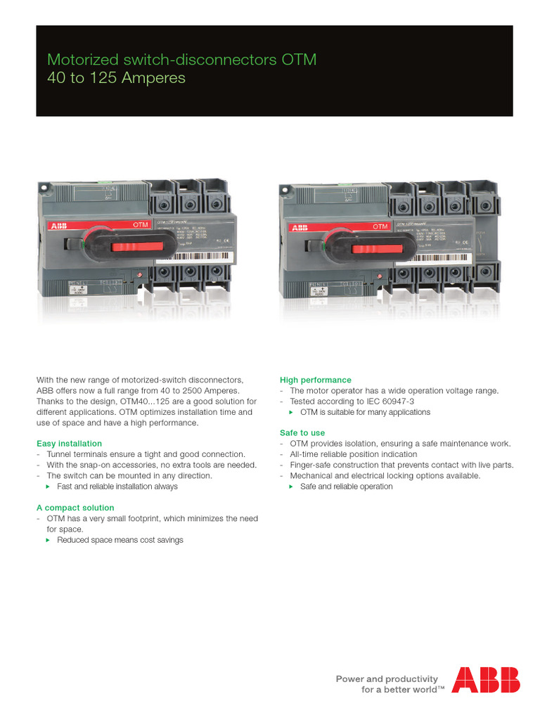 Motorized Switches | PDF