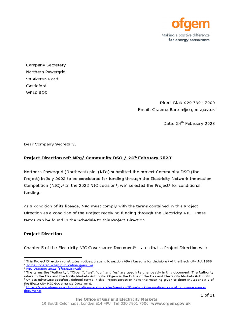 Project Direction Community DSO FINAL For Issue | PDF