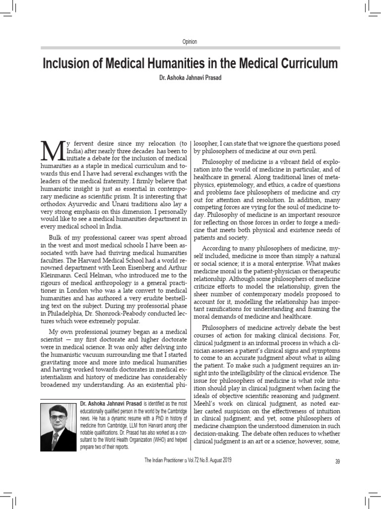 Medical Humanities Prasad | PDF