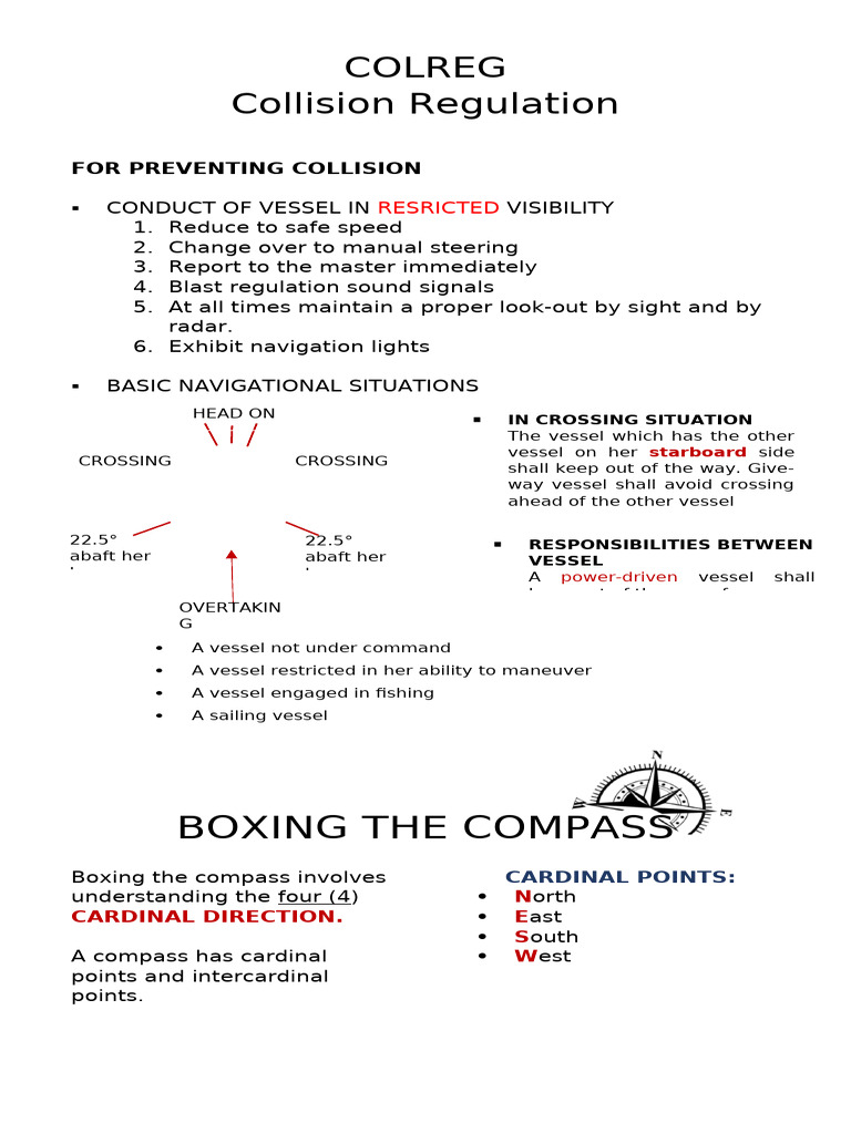 COLREG | PDF