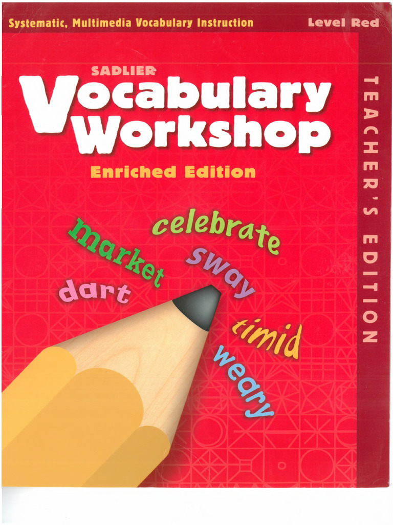 1-T Vocabulary Workshop Red G1 Teachers | PDF