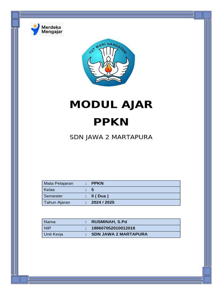 PPKN Cover | PDF