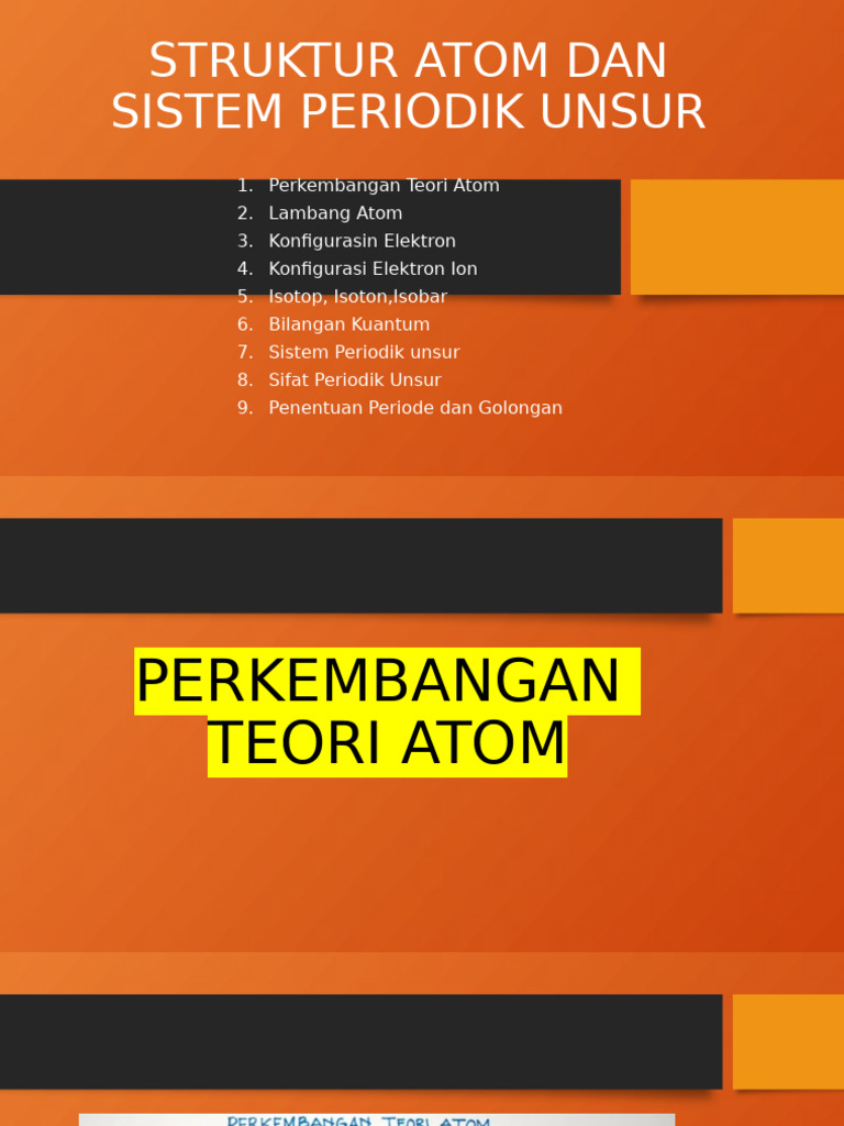 Struktur Atom Dan Sistem Periodik Unsur | PDF