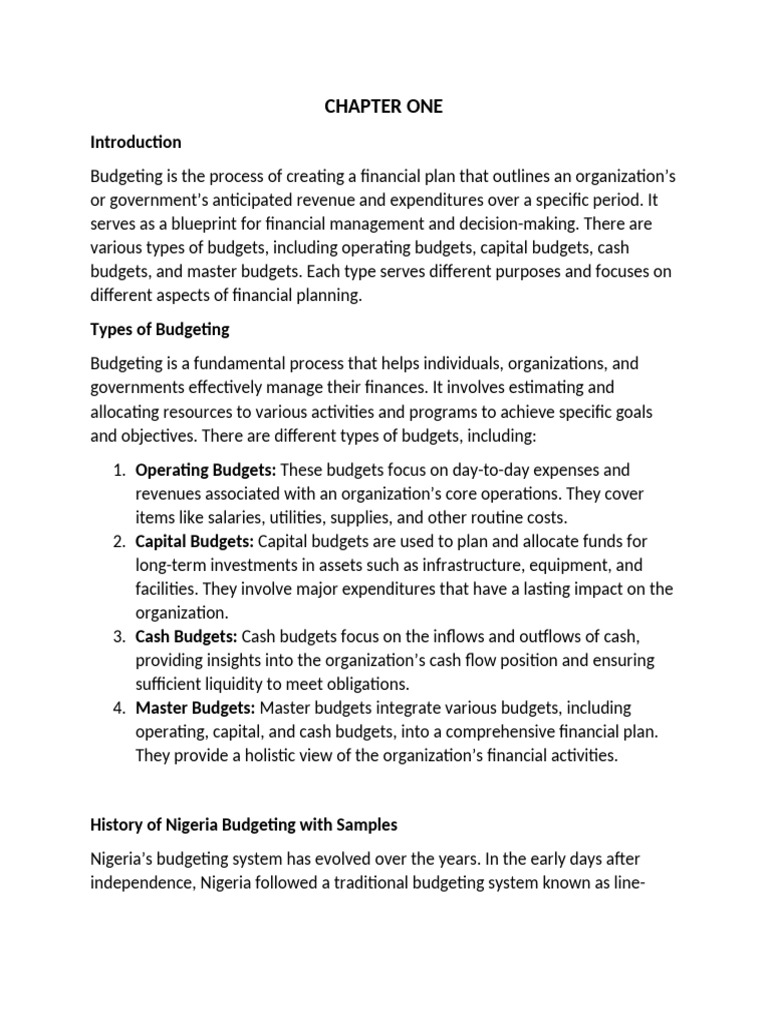 Nigerian Budget Deficit | PDF