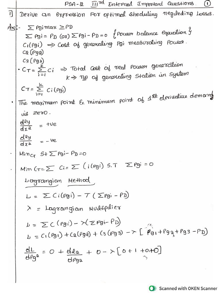 PSA-2 3rd Internal Imp Questions | PDF