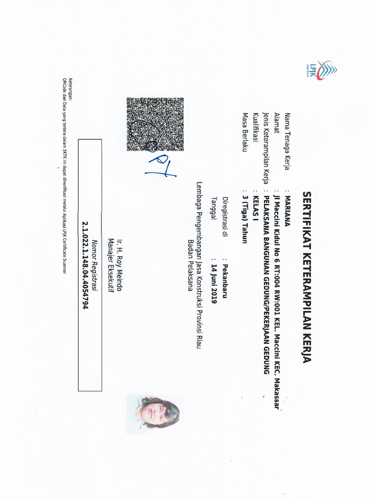 1.PELAKSANA BANGUNAN GEDUNG 022 | PDF