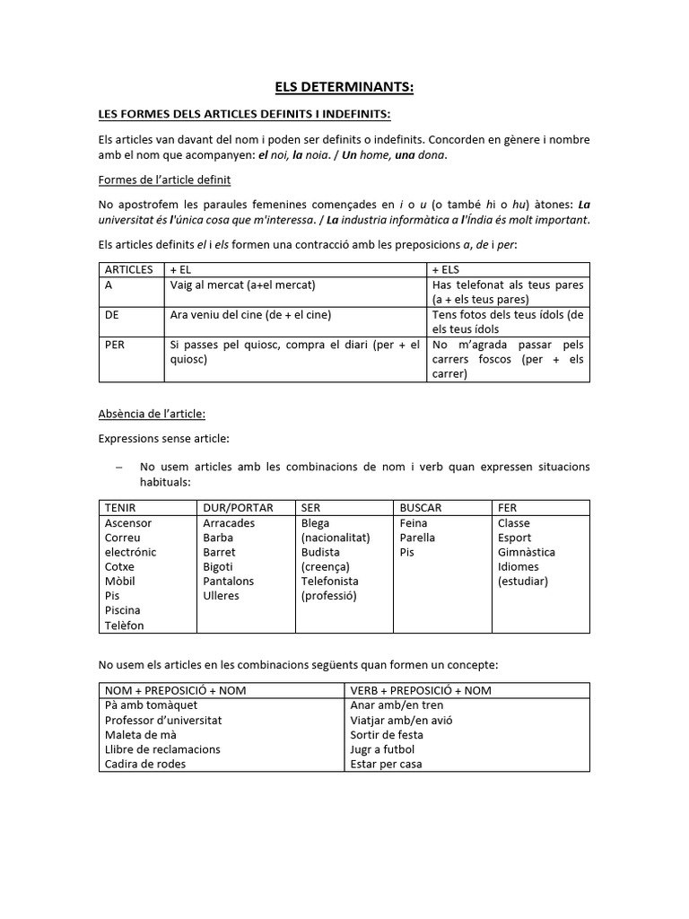 Els Determinants Pdf
