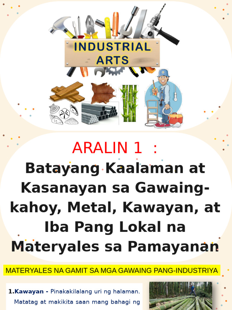 Epp 5 (Industrial Arts) | PDF