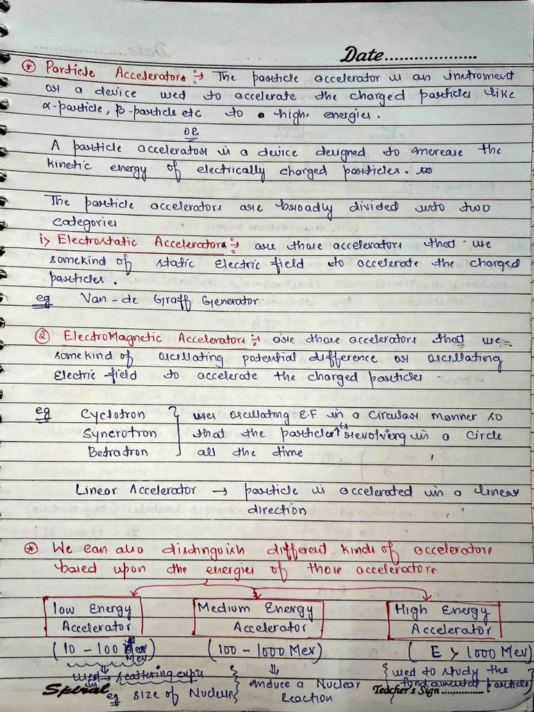 Unit5 - Accelarator Modern Physics | PDF