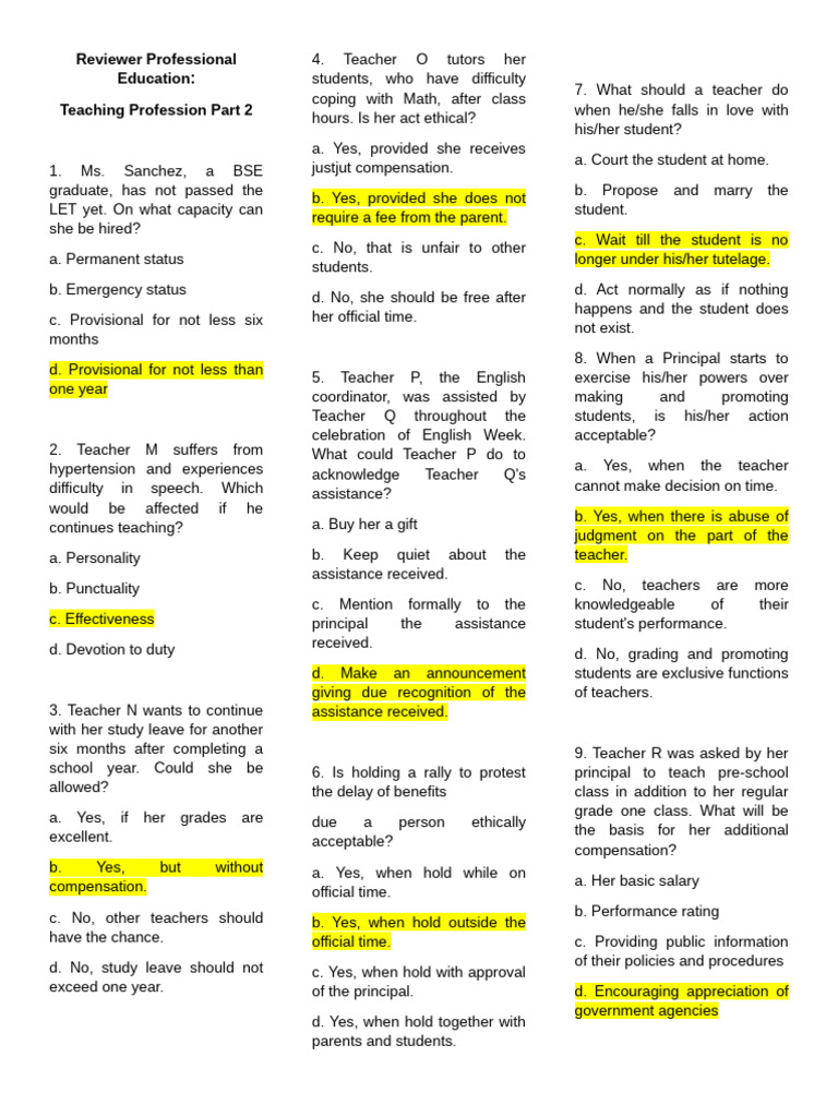 Educ 102 Cre - Part 1 | PDF