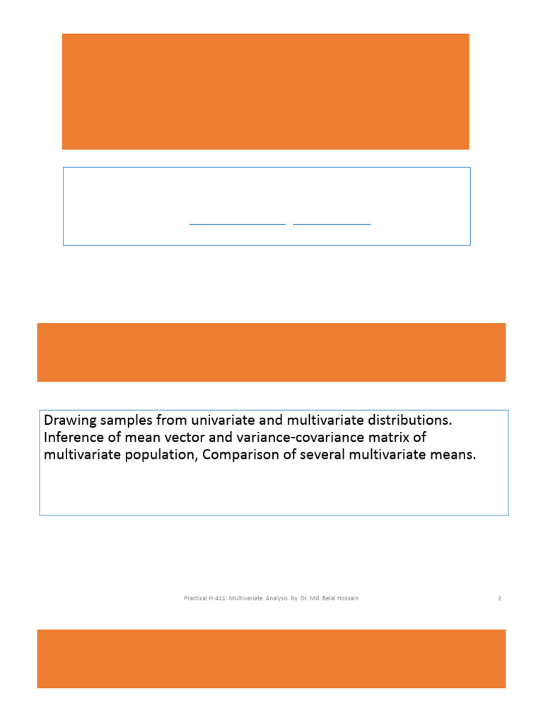 Multivariate Analysis by R and Stata 3 | PDF
