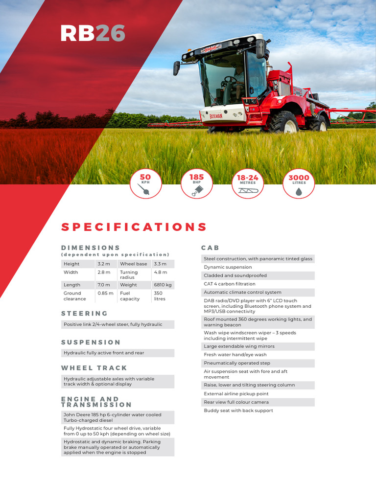 33023-RB26 Spec Sheet | PDF