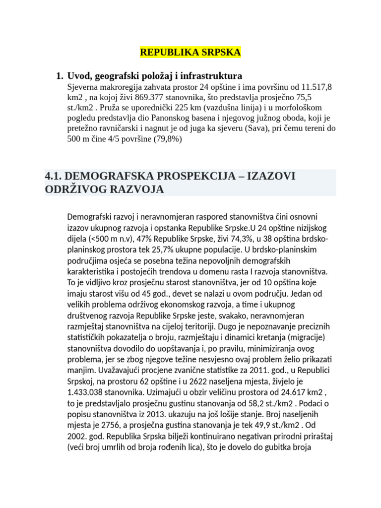 Republika Srpska | PDF