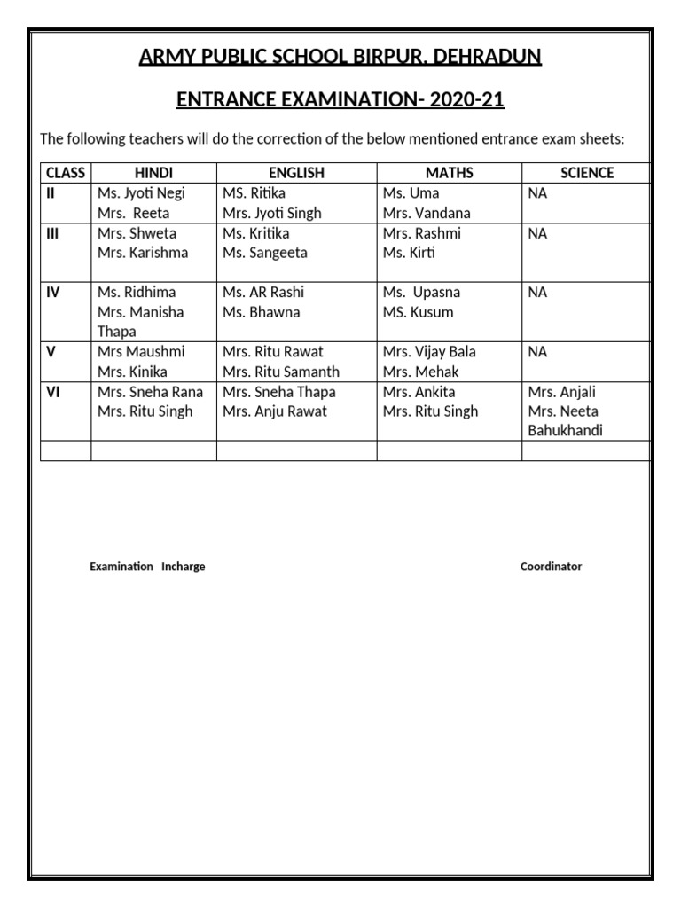 Entrance Worksheet | PDF