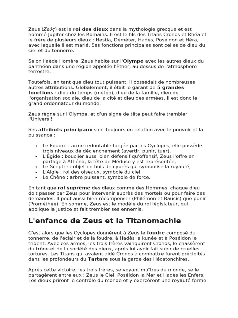 Zeus | PDF