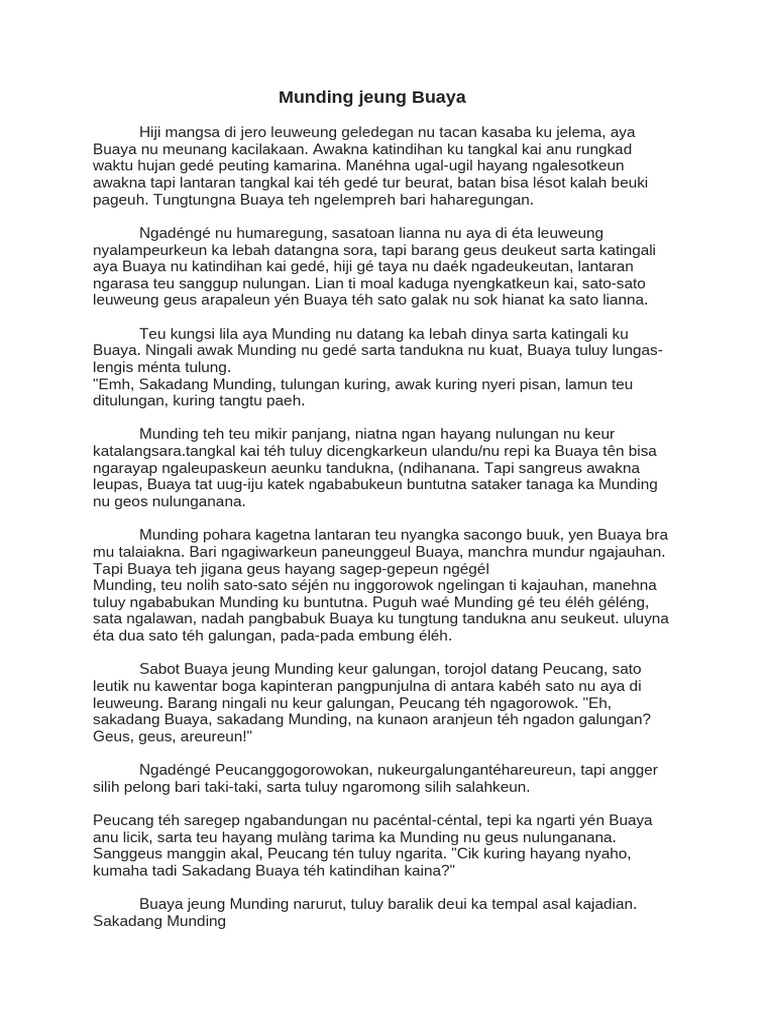 Munding Jeung Buaya | PDF