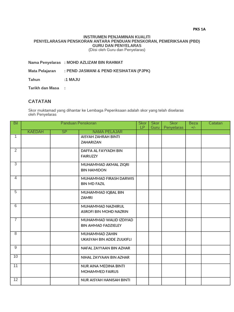 Penyelarasan PBD | PDF