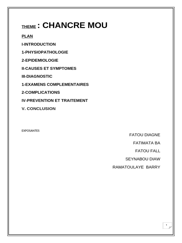 Chancre Mou | PDF