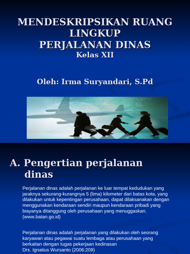 Administrasi Perjalanan Dinas | PDF