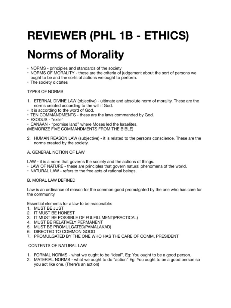 Reviewer PHL 1B Ethics | PDF