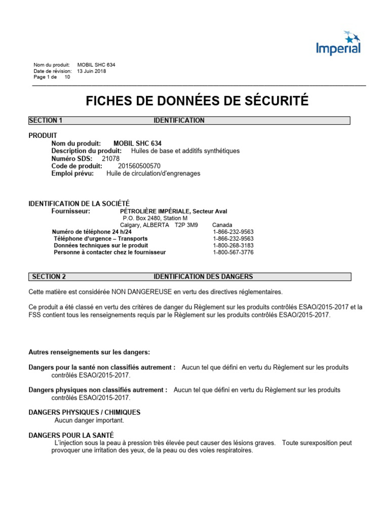 Ess-21078 Mobil SHC 634 FR | PDF