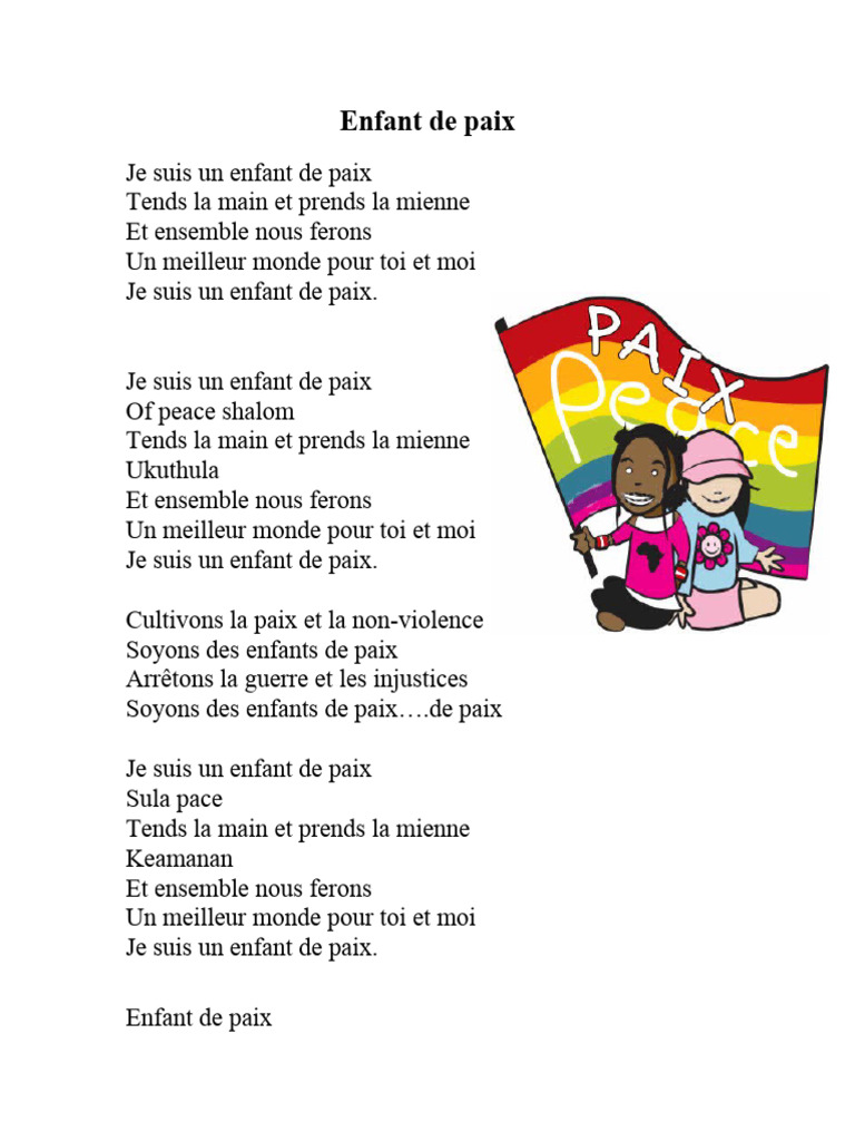 Enfant de Paix | PDF