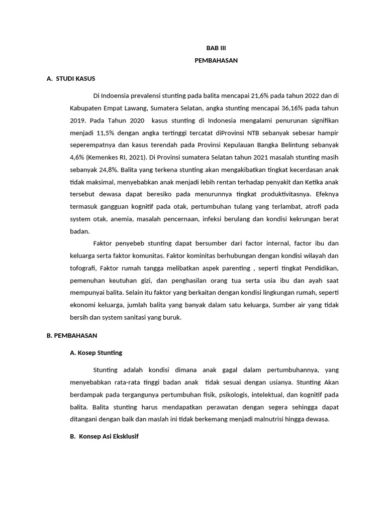 KEP. ANAK BAB III (AutoRecovered) | PDF