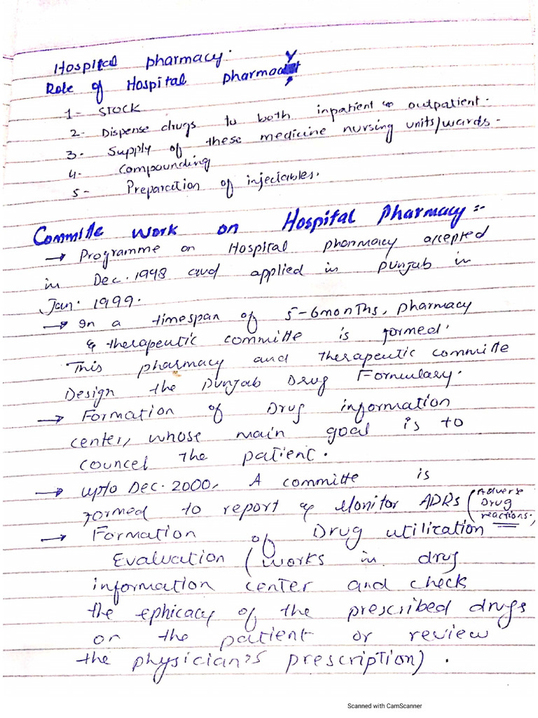 Hospital Pharmacy-1 | PDF