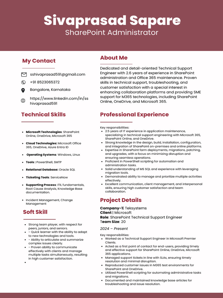 Resume SP | PDF