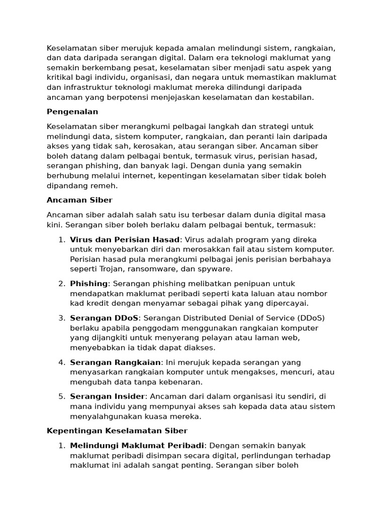Keselamatan Siber | PDF
