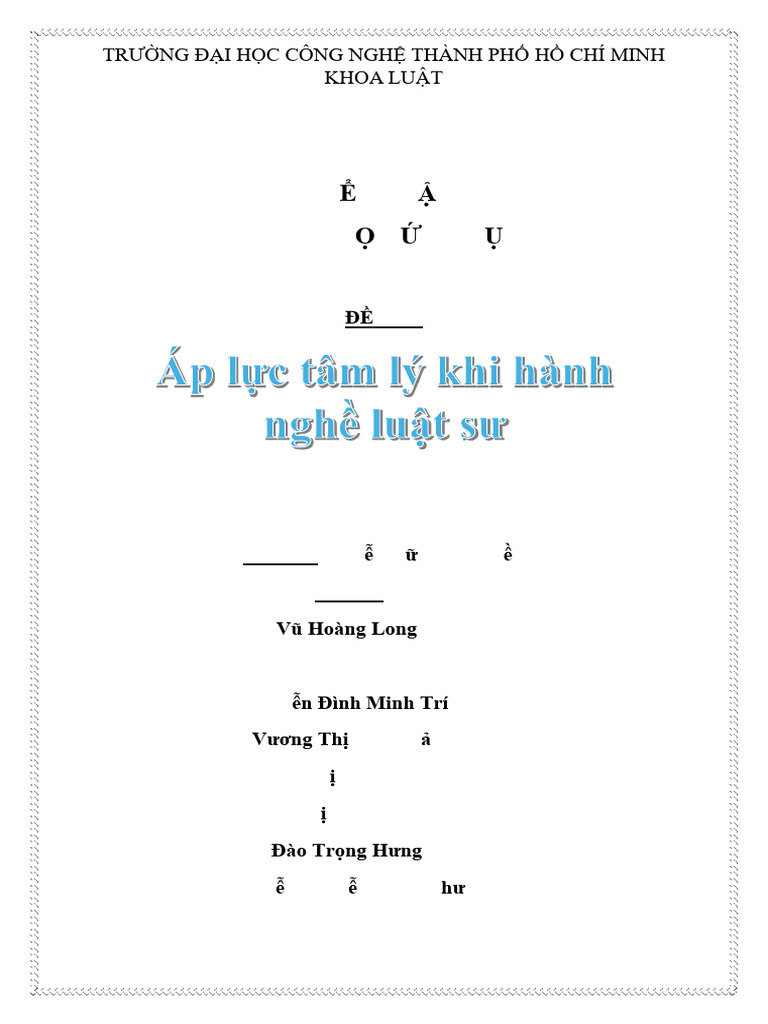 Bài Tiểu Luận - Nhóm 2 - TLH | PDF