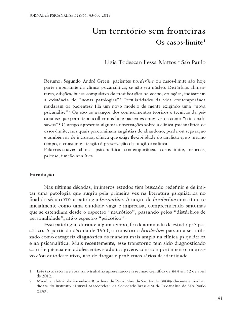 Um Território Sem Fronteiras | PDF