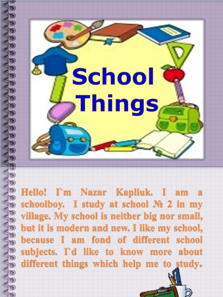 School Things | PDF