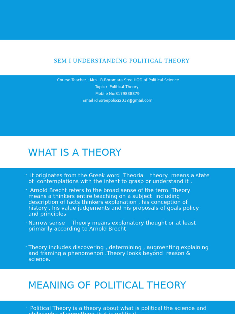 Political Theory Aug 2024 | PDF