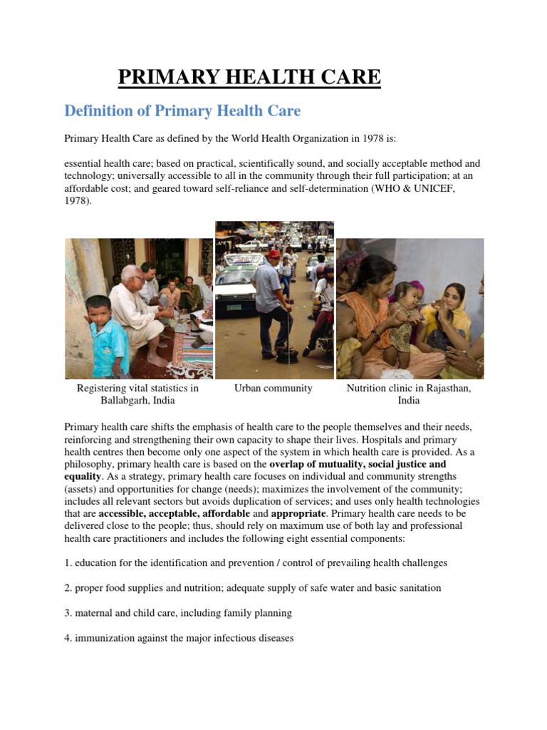 Primary Health Care | PDF | Primary Care | Primary Care Physician