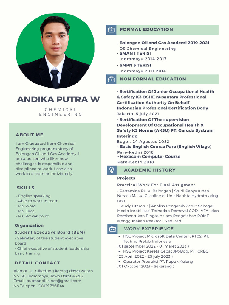 CV Andika Putra | PDF
