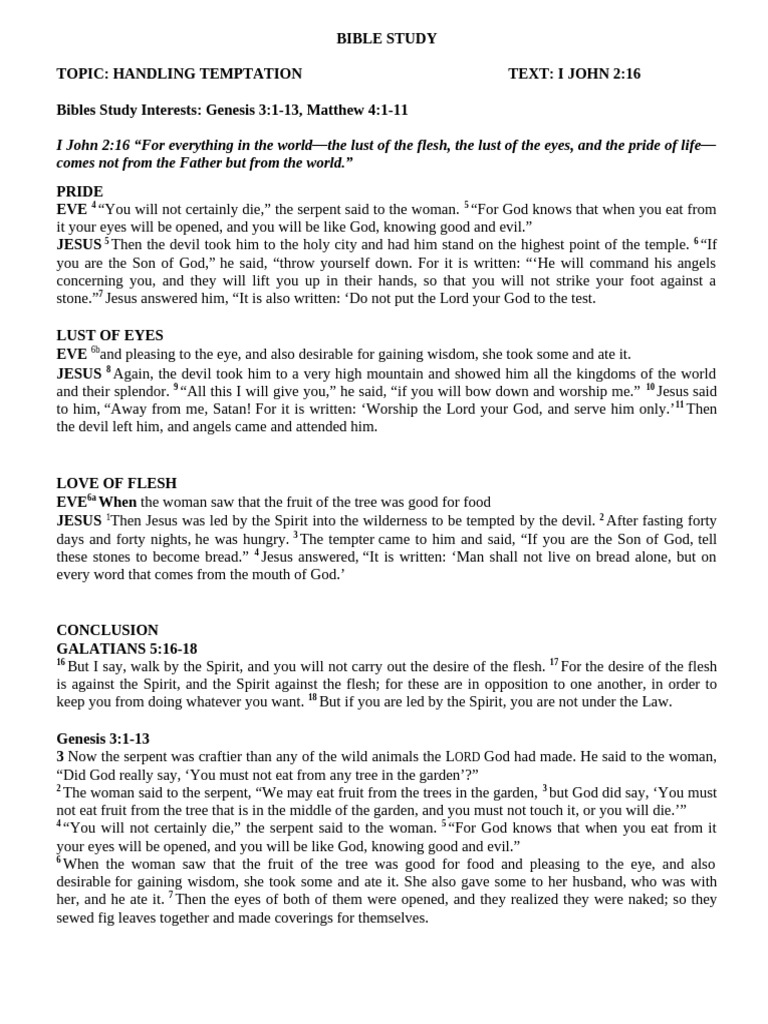 Bible Study Pdf