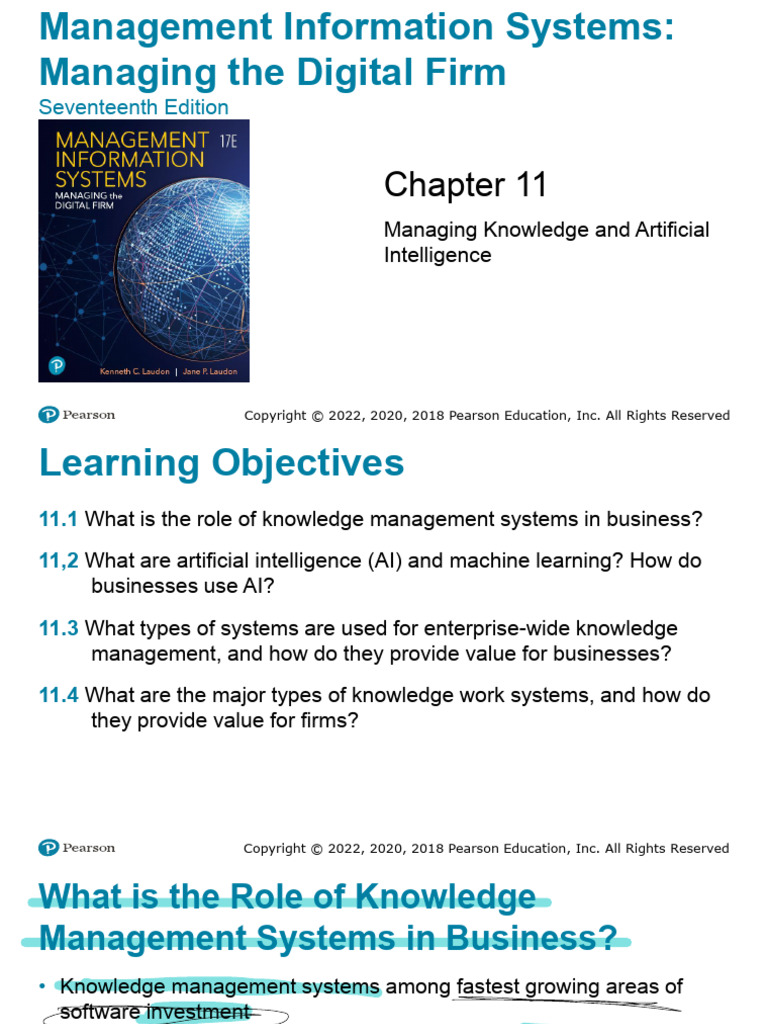 Topic 10 - Managing Knowledge & AI - Ch.11 | PDF