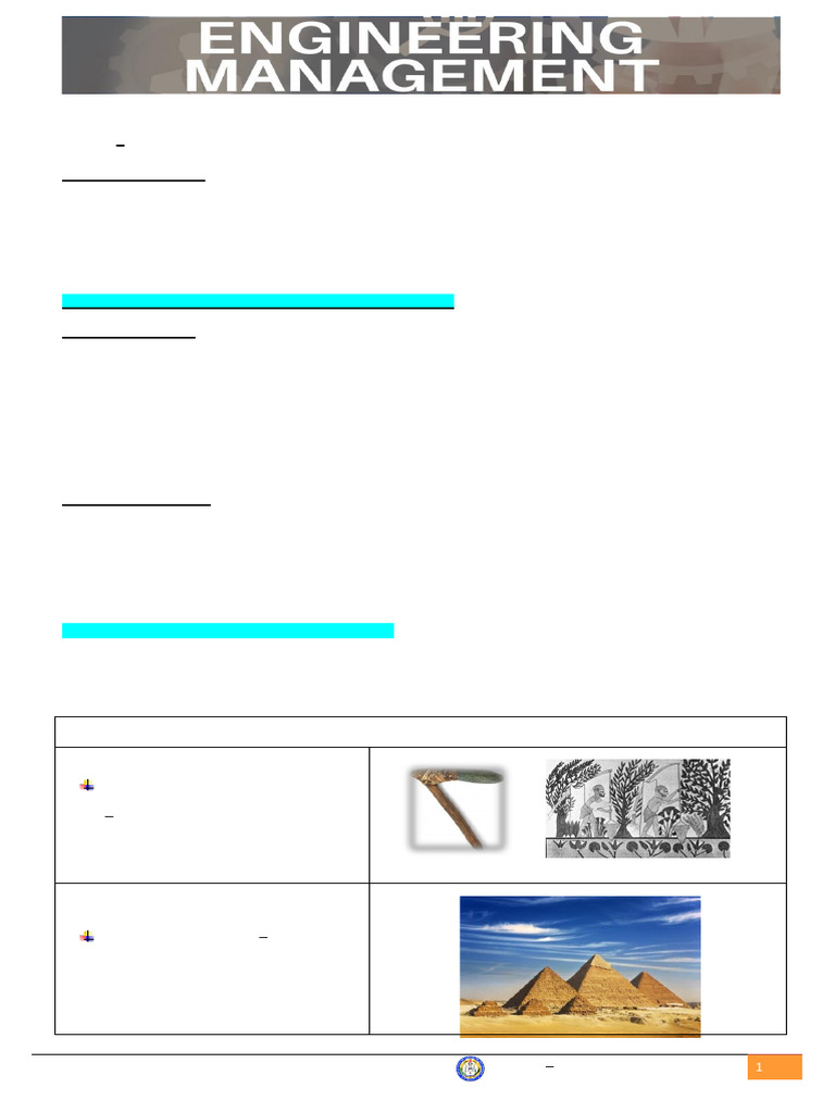 Week 1 Field of Engineering Management | PDF